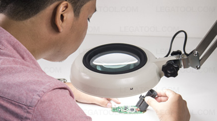 Otsuka SKKL-F-8X โคมไฟแว่นขยาย (Free-Arm Type) | กำลังขยาย 8 เท่า