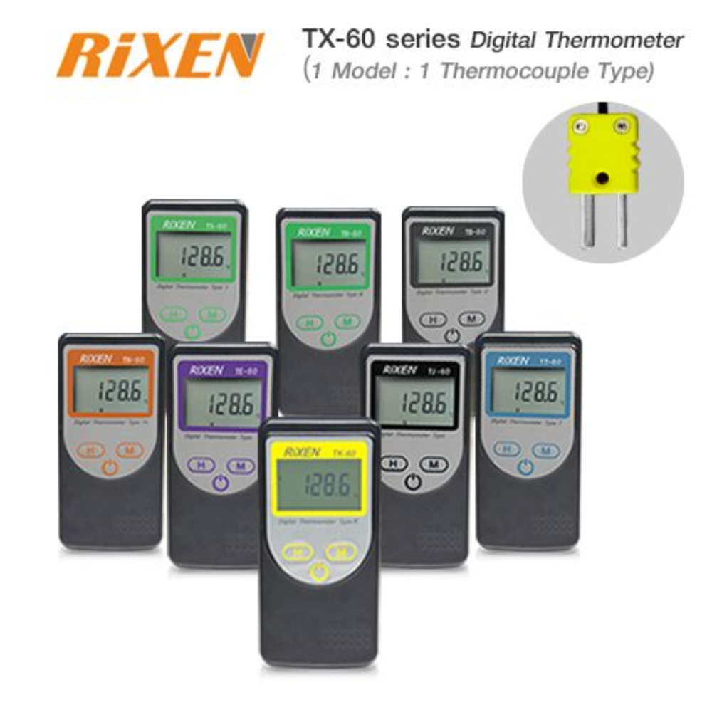 RIXEN TE-60 เครื่องวัดอุณหภูมิ Type E
